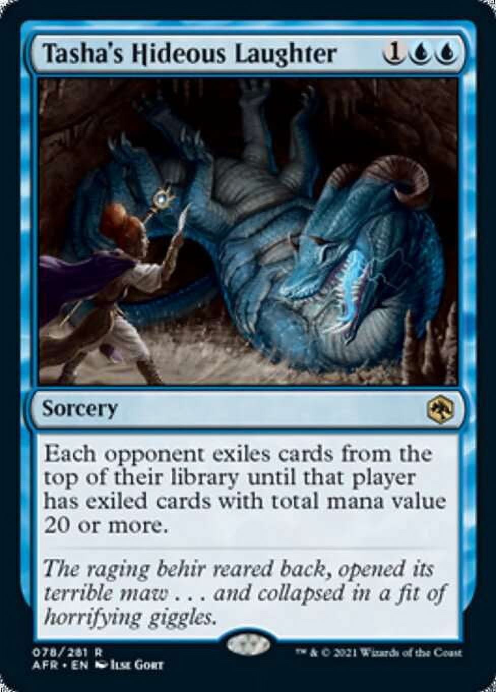 MtG Adventures in the Forgotten Realms Rare Tasha's Hideous Laughter ...