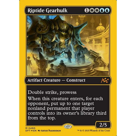 MtG Aetherdrift Mythic Rare Riptide Gearhulk (First Place Foil) #490 ...