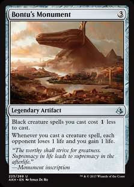 MtG Amonkhet Uncommon Bontu's Monument #225 - Walmart.com