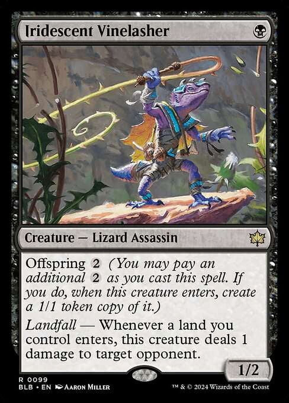 MtG Bloomburrow Rare Iridescent Vinelasher #99 - Walmart.com