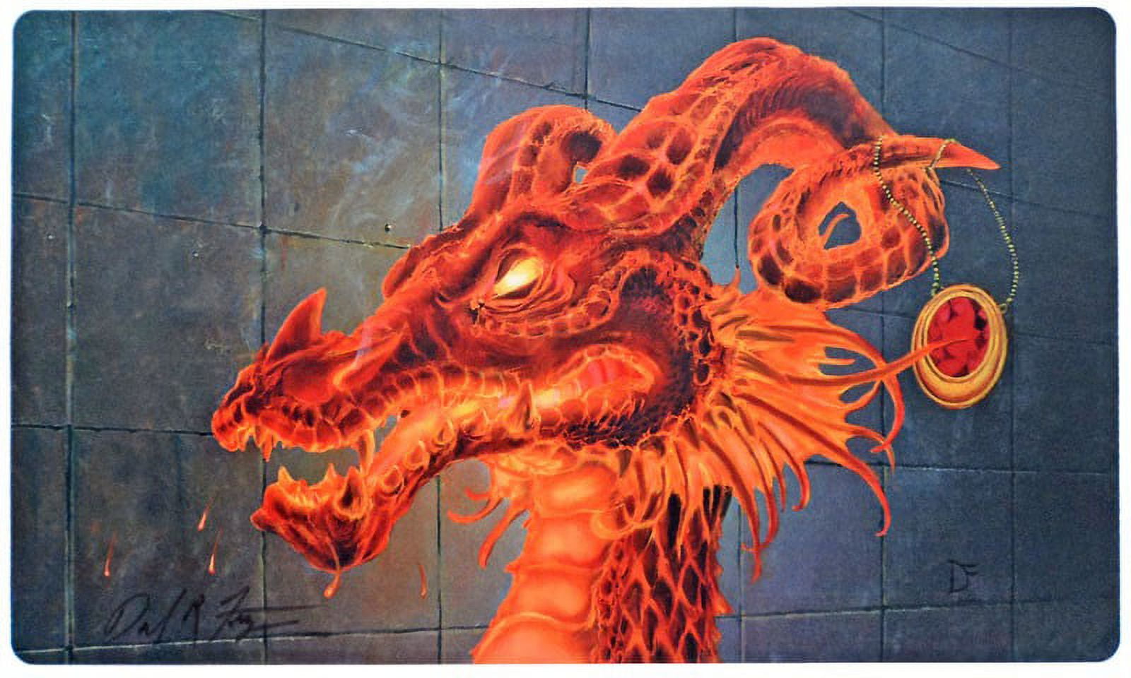 MtG Card Supplies Inferno Ruby Mox Dragon Play Mat [Autographed by ...