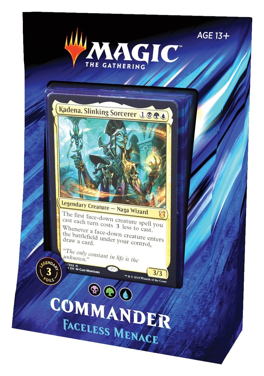 MtG Commander 2019 Faceless Menace Deck [Black Green Blue] - Walmart.com