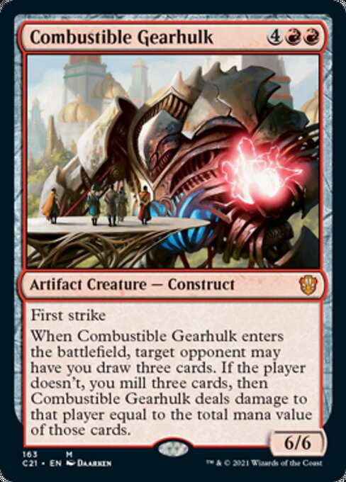 MtG Commander 2021 Mythic Rare Combustible Gearhulk #163 - Walmart.com