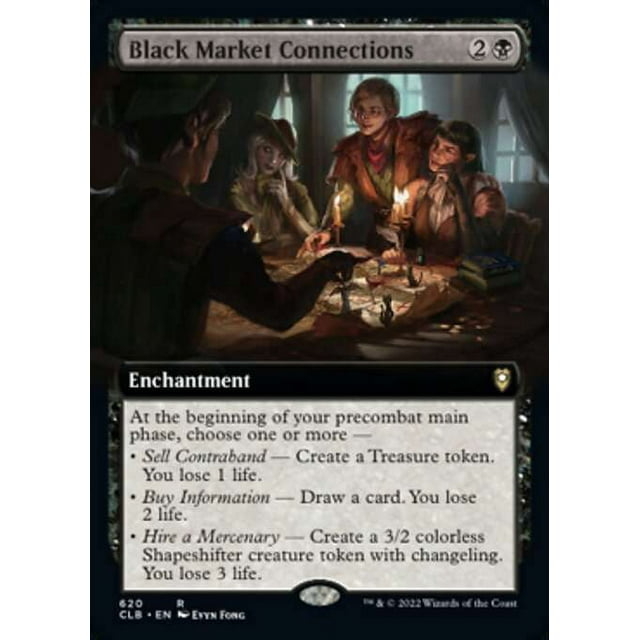 MtG Commander Legends: Battle for Baldur's Gate Black Market Connections (Extended Art ...