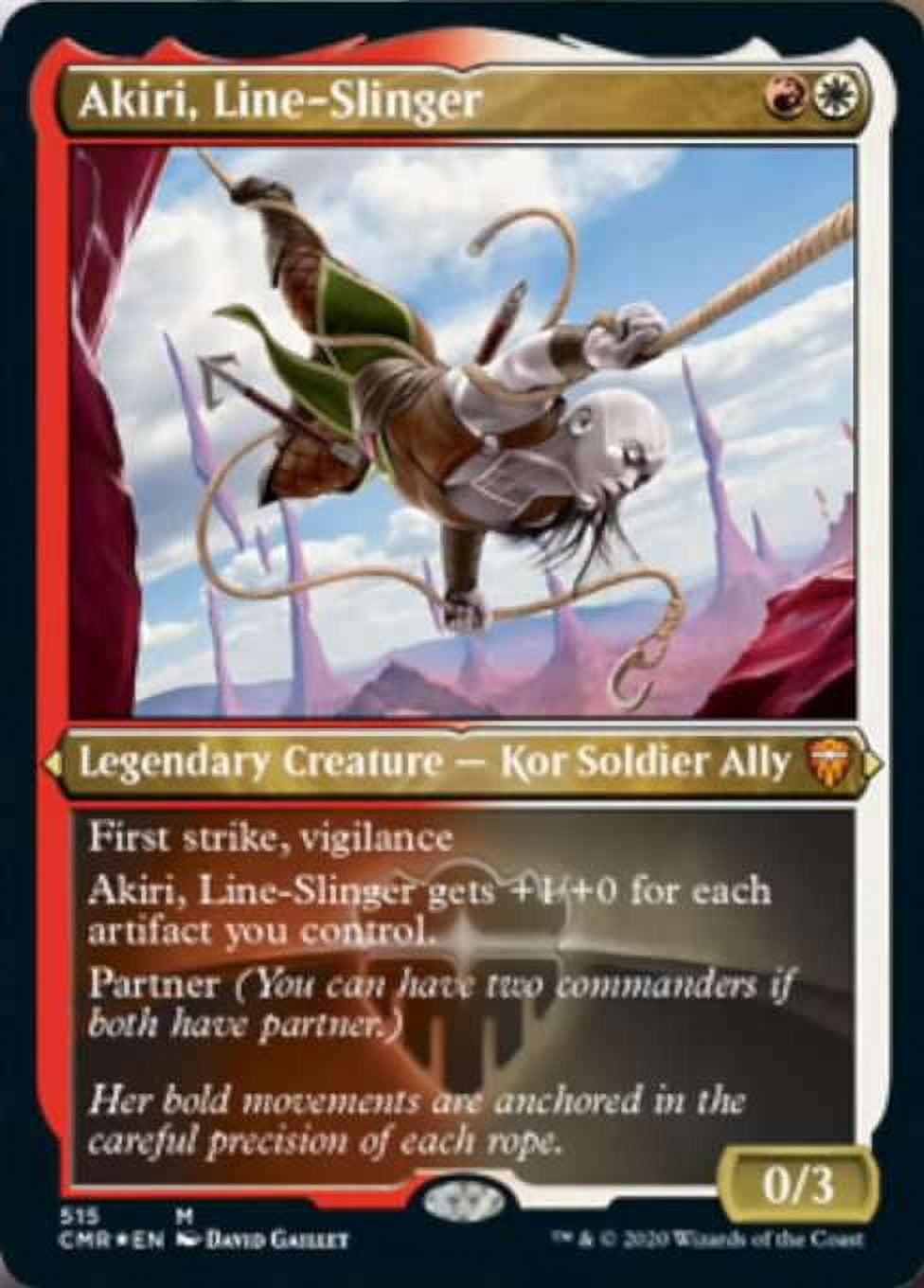 MtG Commander Legends Mythic Rare Akiri, Line-Slinger (Etched Foil ...