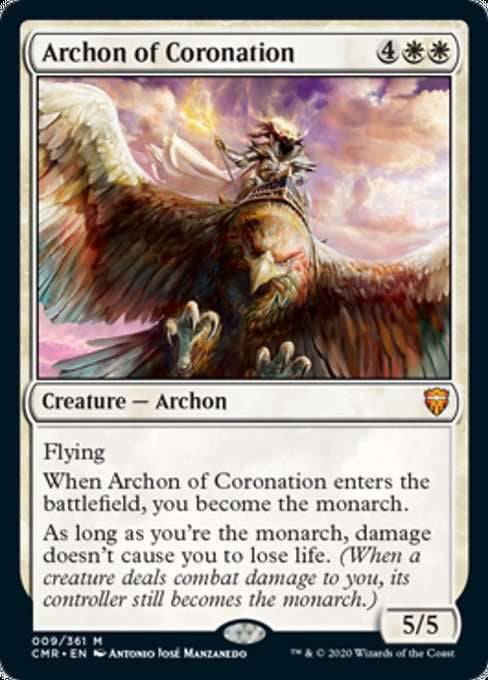 MtG Commander Legends Mythic Rare Archon of Coronation #9 - Walmart.com