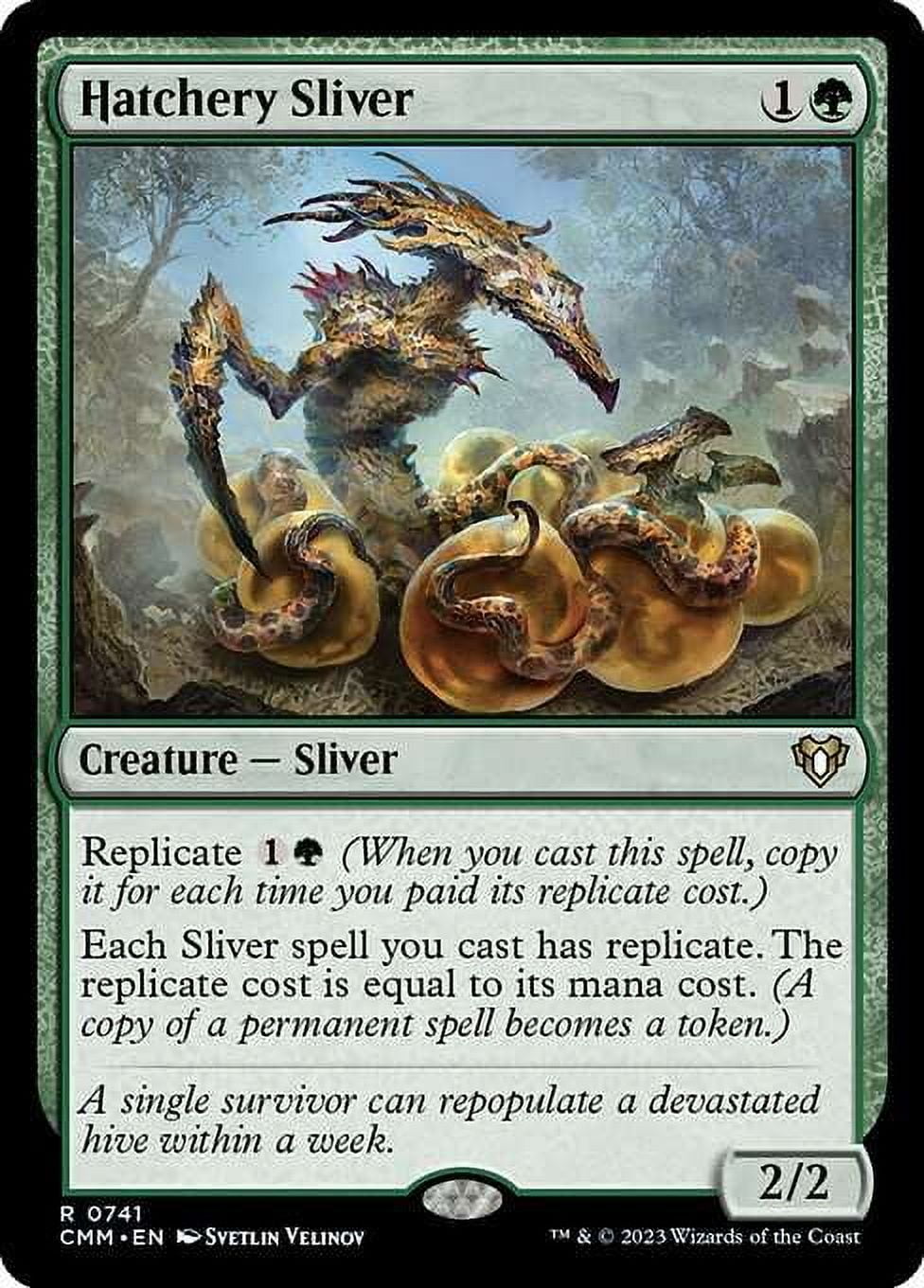 MtG Commander Masters Rare Hatchery Sliver (Commander) #741 - Walmart ...