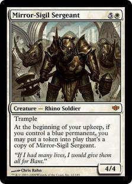 MtG Conflux Mythic Rare Mirror-Sigil Sergeant #12 - Walmart.com