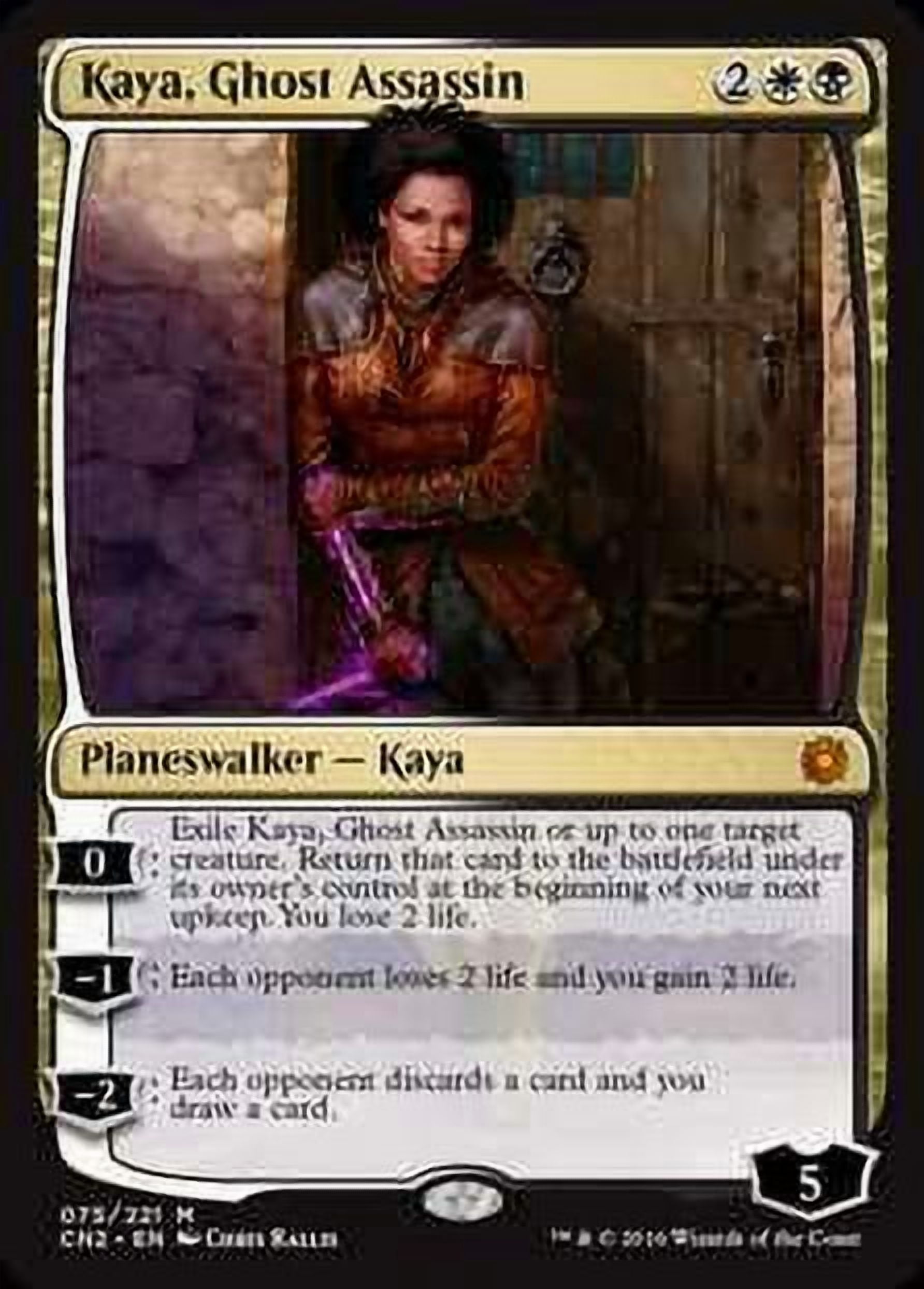 MtG Conspiracy: Take the Crown Mythic Rare Kaya, Ghost Assassin #75 ...