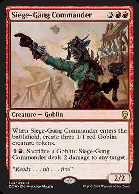 MtG Dominaria Rare Siege-Gang Commander #143 - Walmart.com