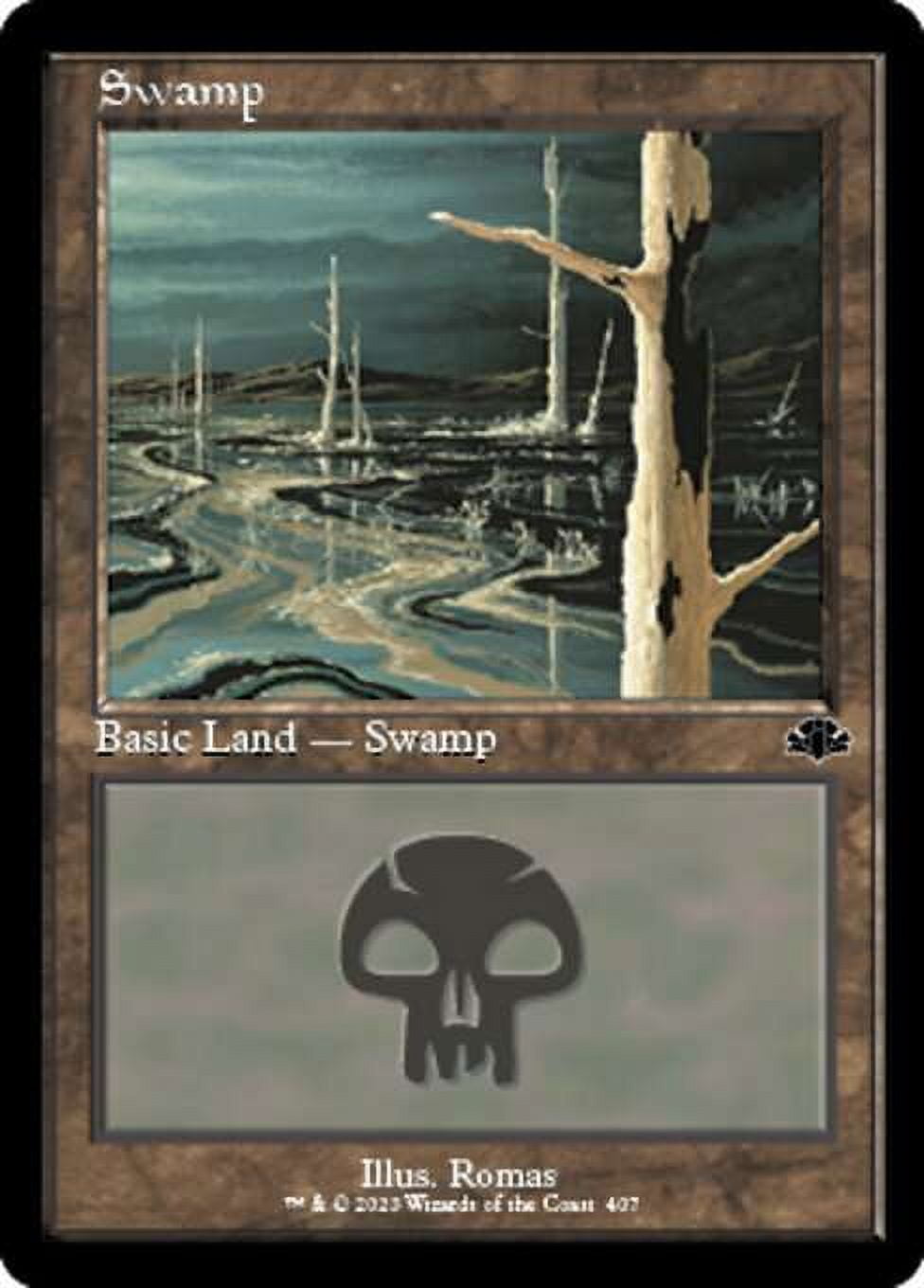 MtG Dominaria Remastered Common Swamp (Old-Frame FOIL) #407 - Walmart.com