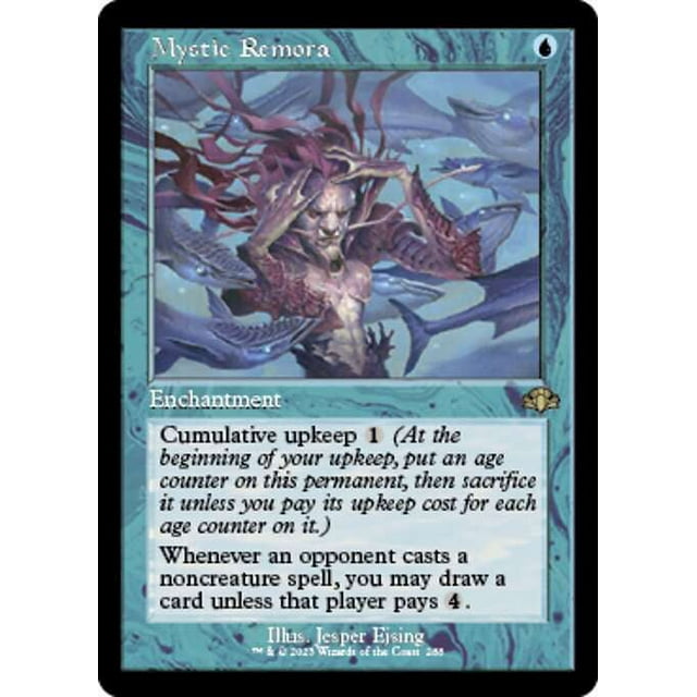 MtG Dominaria Remastered Rare Mystic Remora (Old-Frame) #288 - Walmart.com