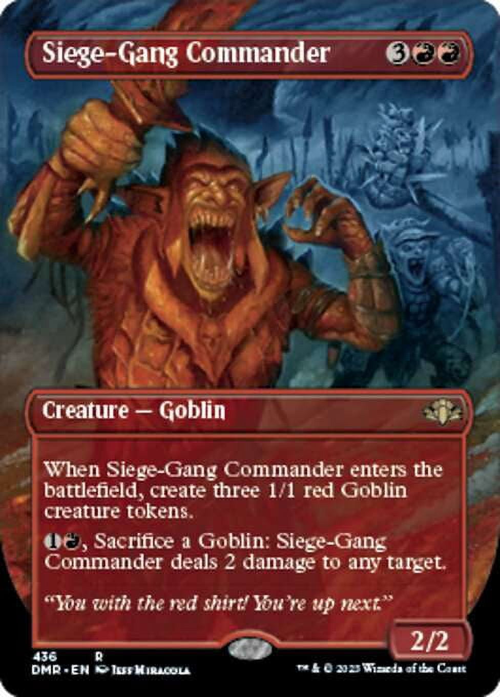 MtG Dominaria Remastered Rare Siege-Gang Commander (Alternate Art ...