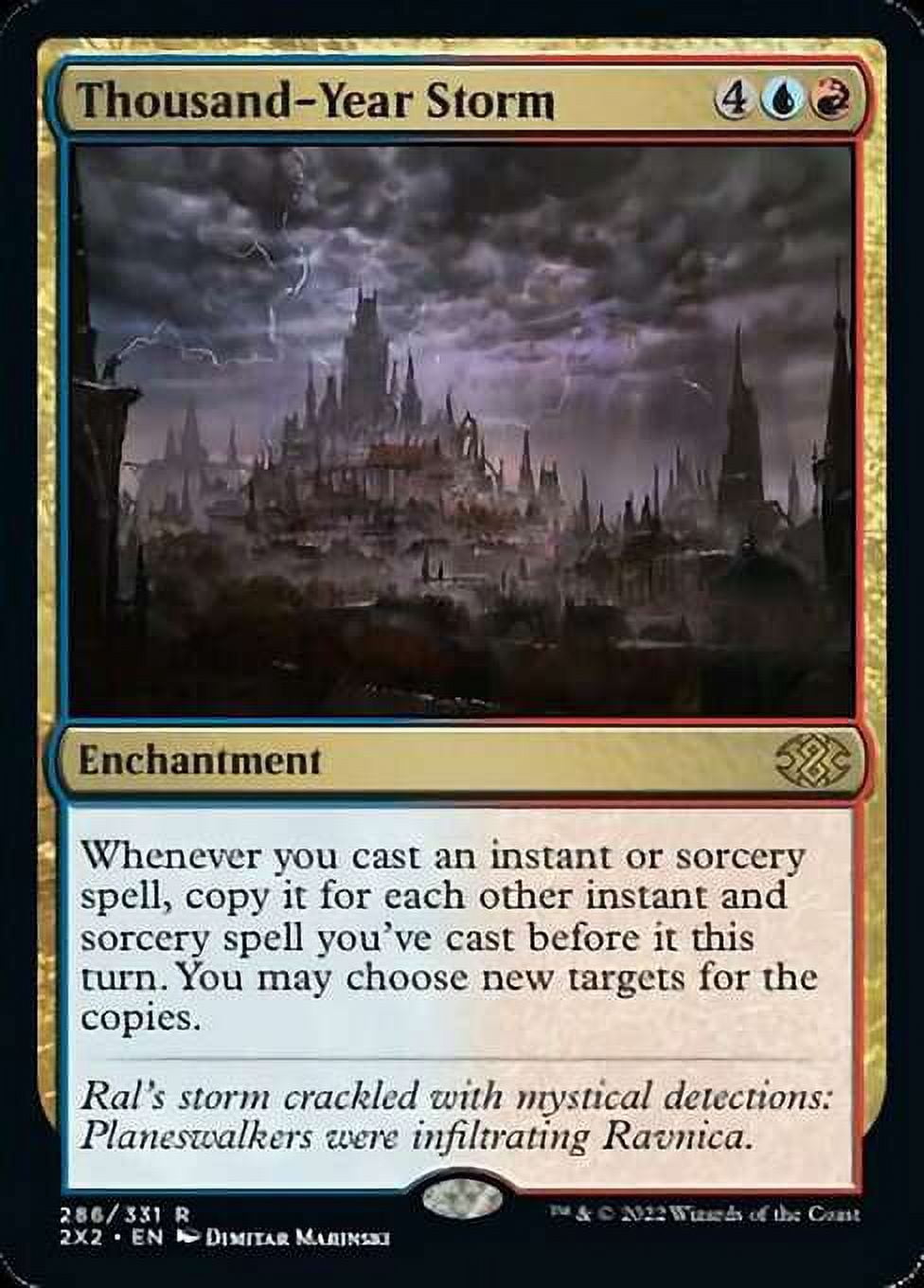 MtG Double Masters 2022 Rare Thousand-Year Storm (FOIL) #286 - Walmart.com