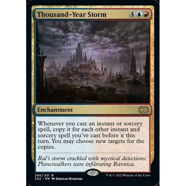 MtG Double Masters 2022 Rare Thousand-Year Storm (FOIL) #286 - Walmart.com