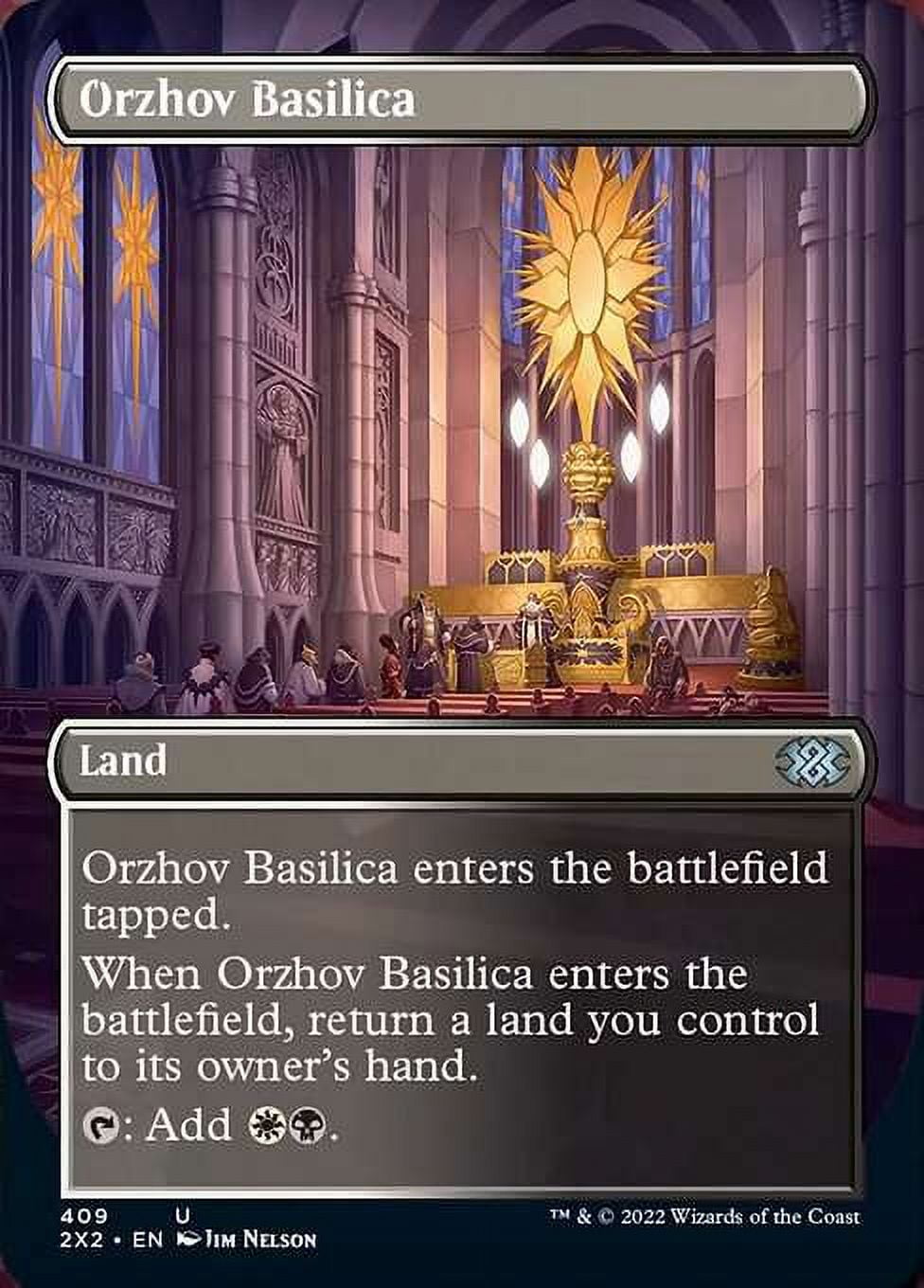 MtG Double Masters 2022 Uncommon Orzhov Basilica (Alternate Art ...