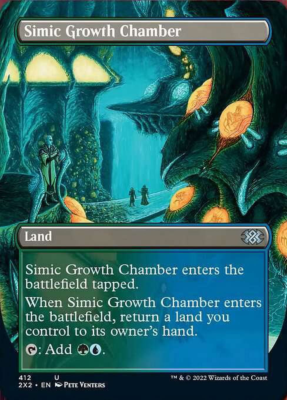 MtG Double Masters 2022 Uncommon Simic Growth Chamber (Alternate Art ...