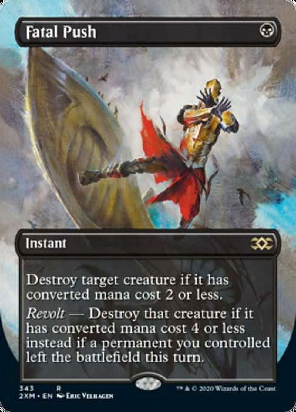 MtG Double Masters Rare Fatal Push (Alternate Art Borderless) #343 - Walmart.com