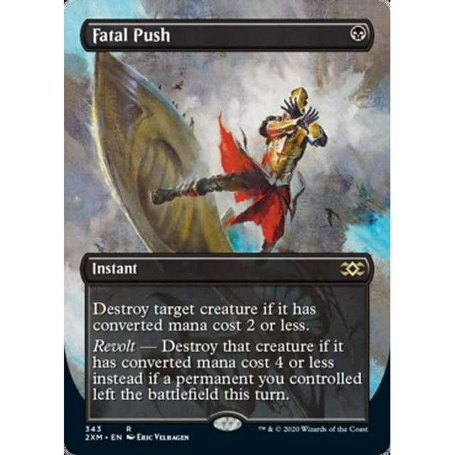 MtG Double Masters Rare Fatal Push (Alternate Art Borderless) #343 - Walmart.com