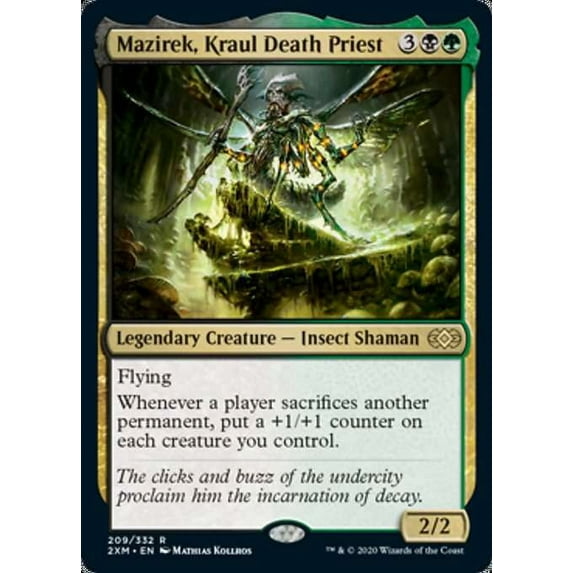 MtG Double Masters Rare Mazirek, Kraul Death Priest #209 - Walmart.com
