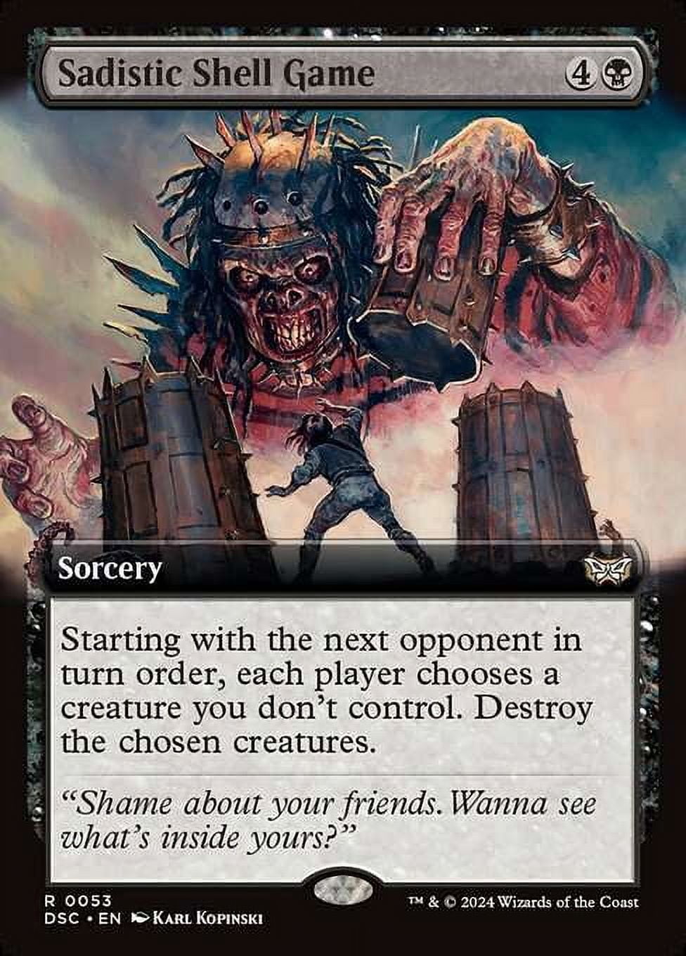 MtG Duskmourn: House of Horror Commander Rare Sadistic Shell Game #53 ...