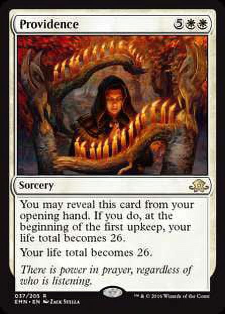 MtG Eldritch Moon Rare Providence (Foil) #37 - Walmart.com