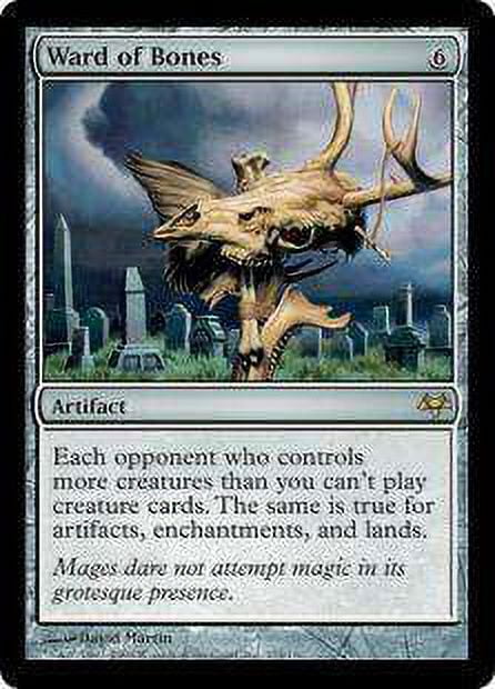 MtG Eventide Rare Ward of Bones #174 - Walmart.com