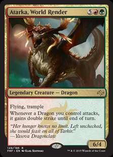 MtG Fate Reforged Rare Atarka, World Render #149 - Walmart.com