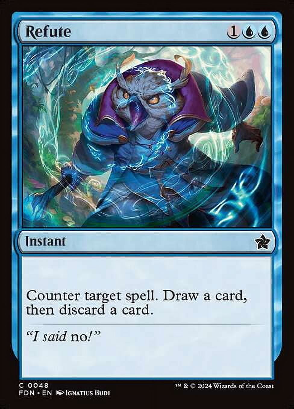 MtG Foundations Common Refute [FOIL] #48 - Walmart.com