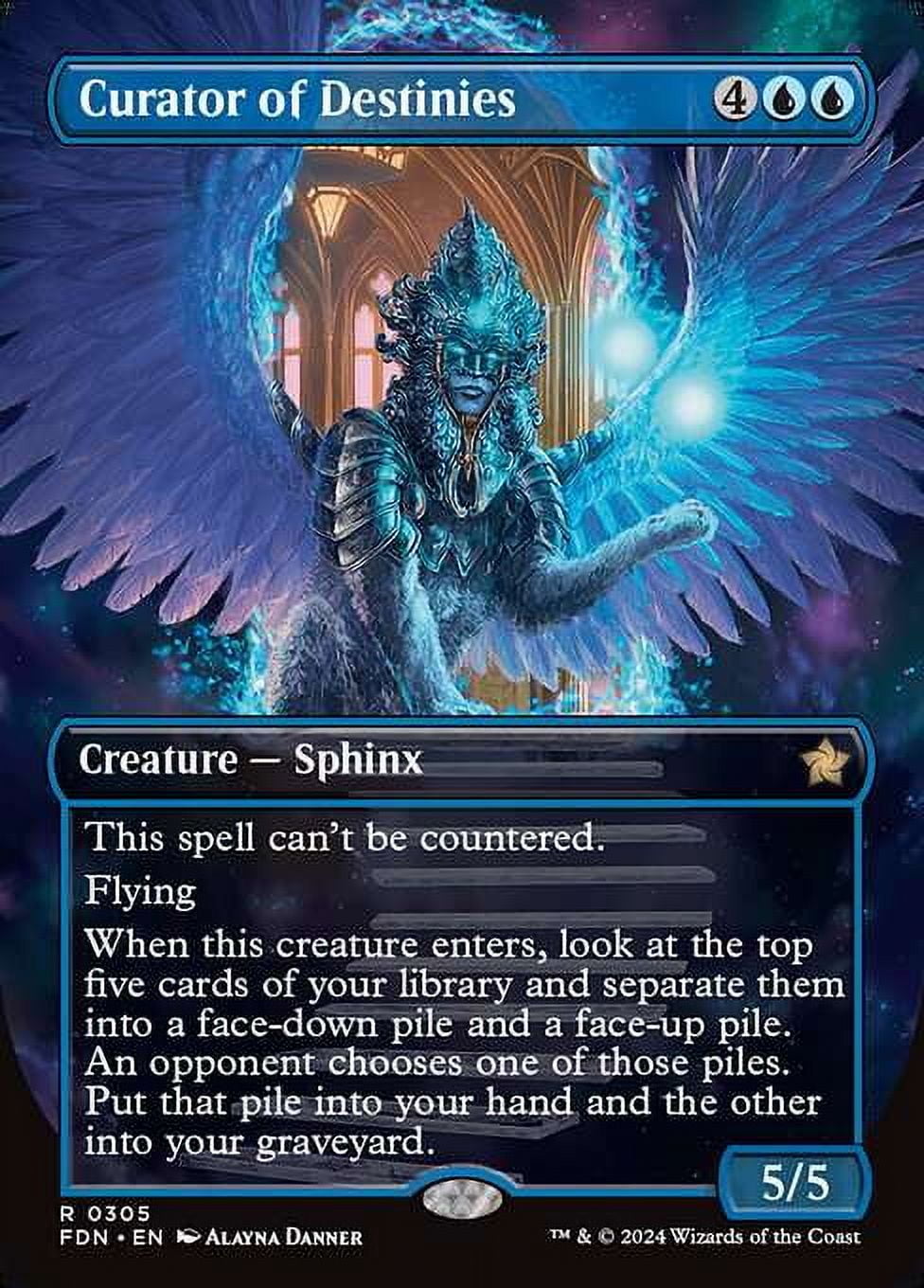MtG Foundations Rare Curator of Destinies (Borderless) #305 - Walmart.com