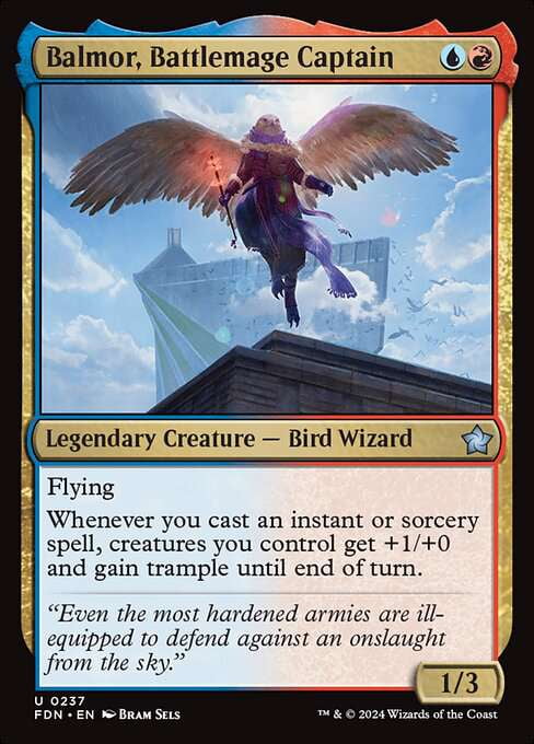 MtG Foundations Uncommon Balmor, Battlemage Captain #237 - Walmart.com