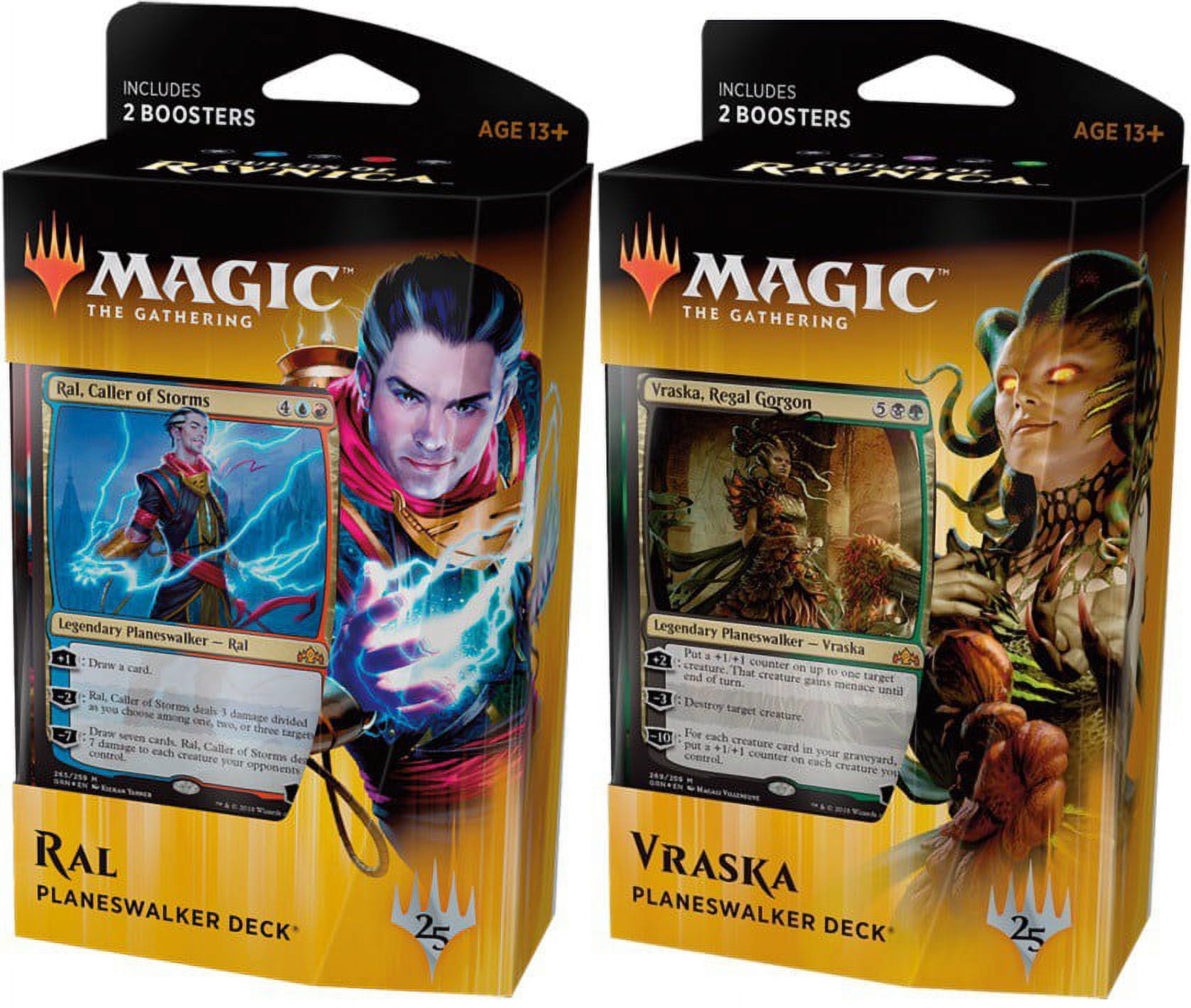 MtG Guilds of Ravnica Vraska & Ral Zarek Planeswalker Deck [Set of Both ...