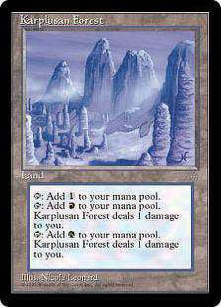 MtG Ice Age Rare Karplusan Forest - Walmart.com