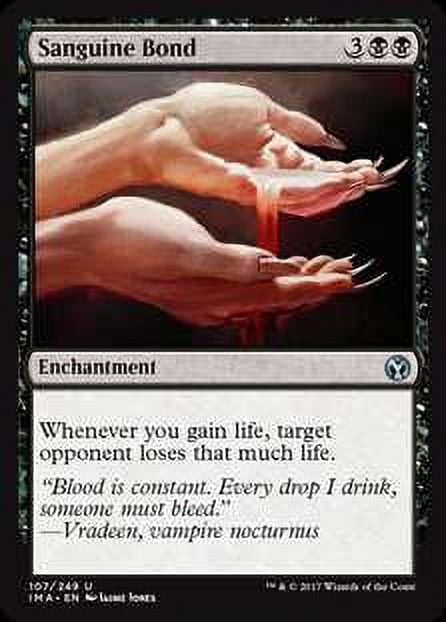 MtG Iconic Masters Uncommon Sanguine Bond #107 - Walmart.com