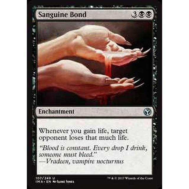 Mtg Iconic Masters Uncommon Sanguine Bond 107