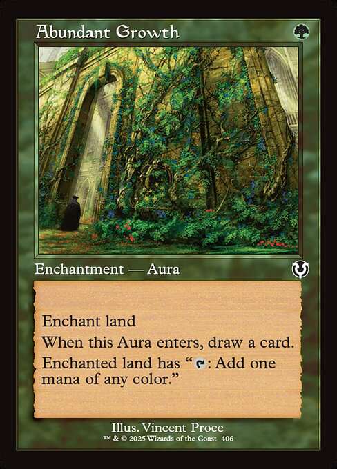 MtG Innistrad Remastered Common Abundant Growth (Classic Frame) #406 ...