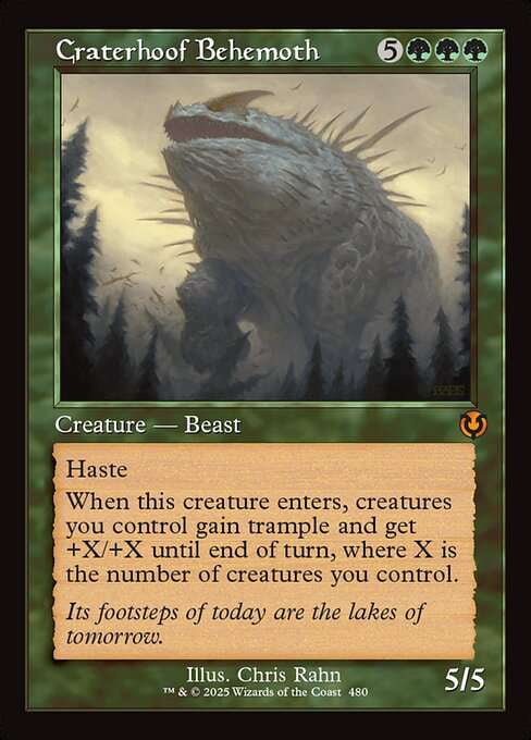MtG Innistrad Remastered Mythic Rare Craterhoof Behemoth (Classic Frame ...