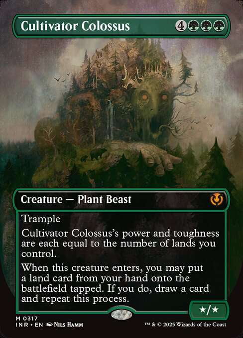 MtG Innistrad Remastered Mythic Rare Cultivator Colossus (Borderless FOIL) #317 - Walmart.com