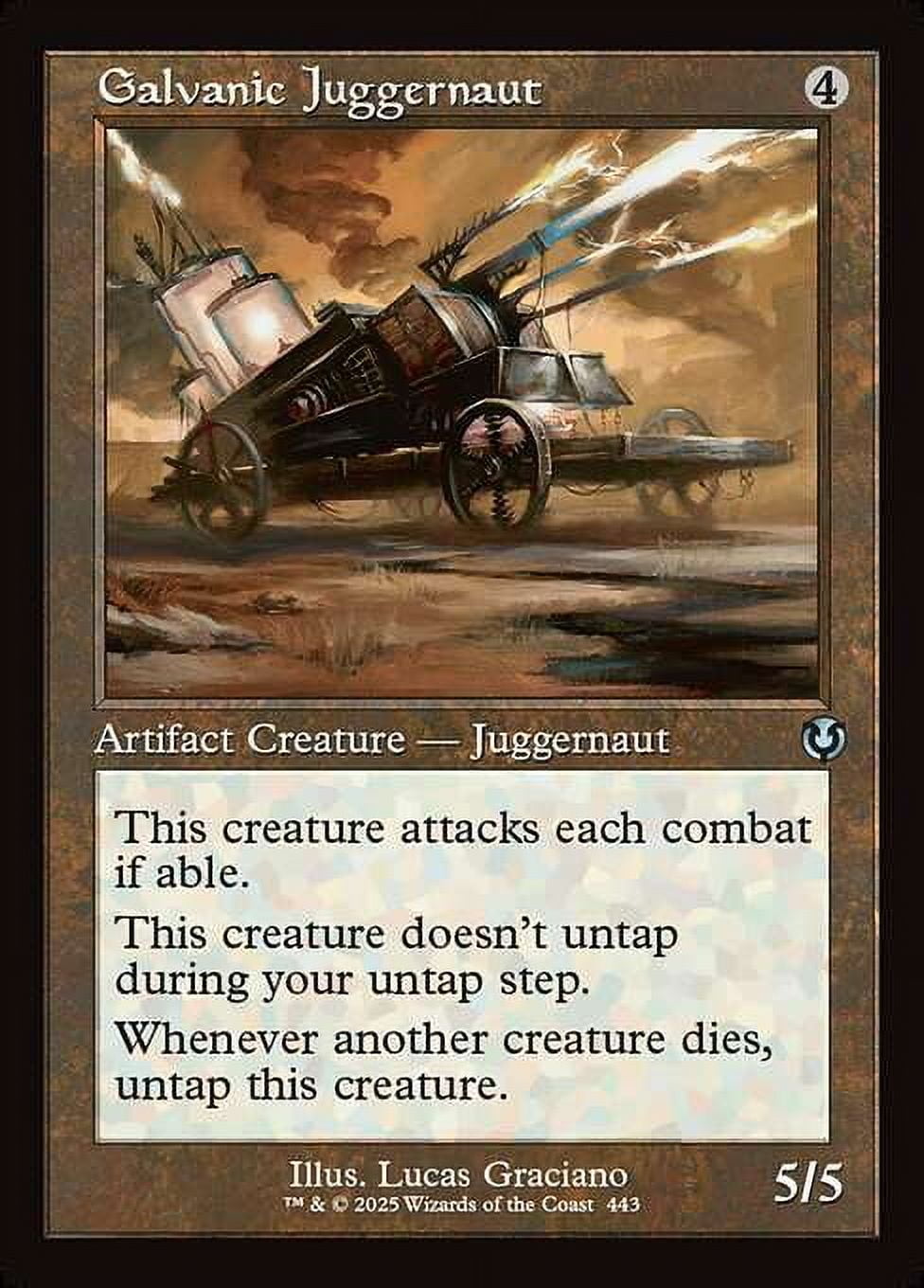 MtG Innistrad Remastered Uncommon Galvanic Juggernaut (Classic Frame ...