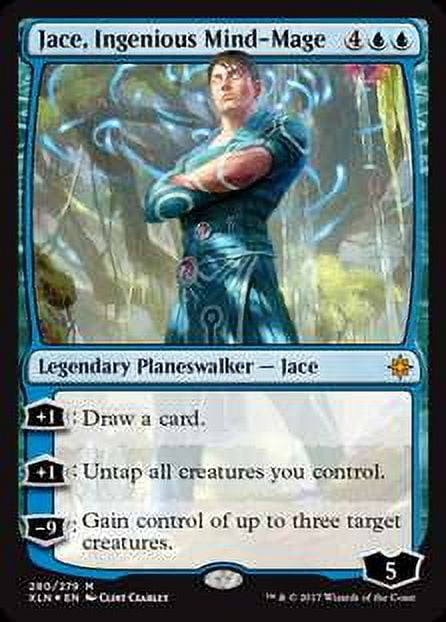 MtG Ixalan Mythic Rare Jace, Ingenious Mind-Mage (Foil) #280 - Walmart ...