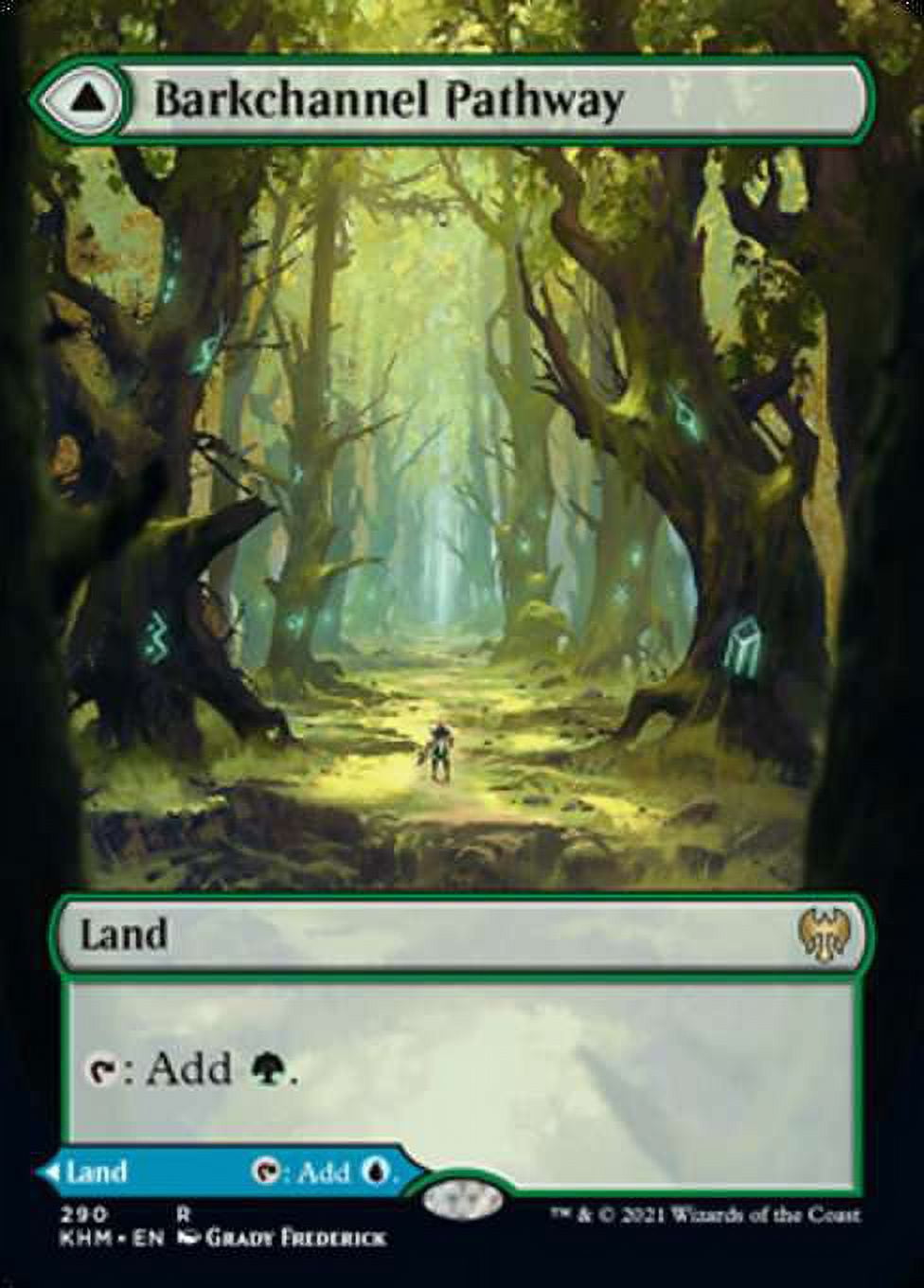 MtG Kaldheim Rare Barkchannel Pathway // Tidechannel Pathway (Alternate ...