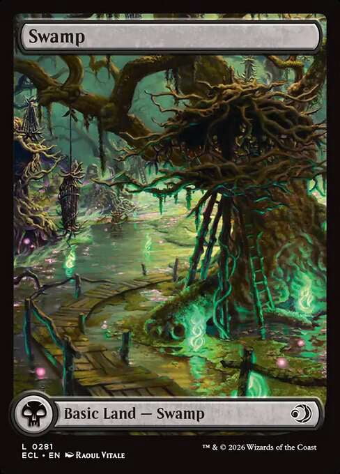 MtG Lorwyn Eclipsed Common Swamp [Full Art] #281 - Walmart.com
