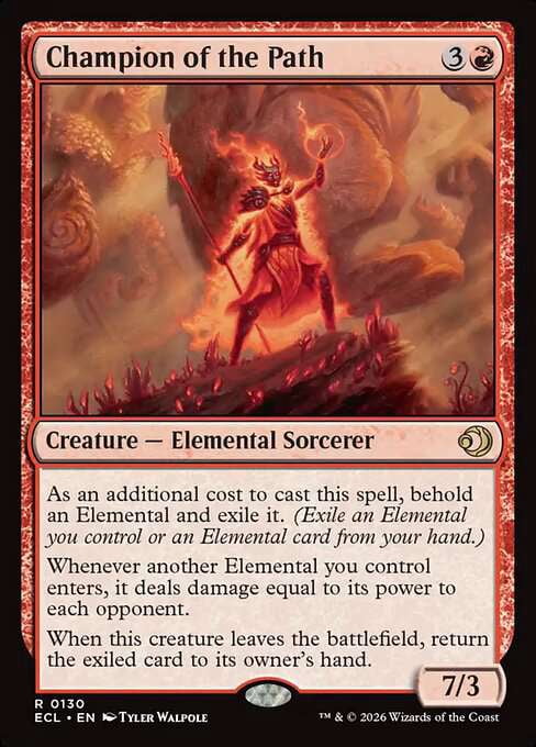 MtG Lorwyn Eclipsed Rare Champion of the Path #130 - Walmart.com
