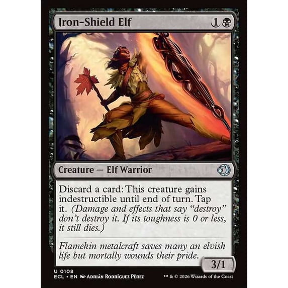 MtG Lorwyn Eclipsed Uncommon Iron-Shield Elf #108 - Walmart.com