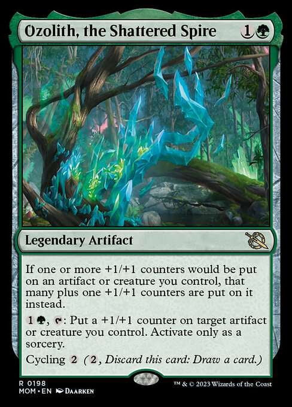 MtG March of the Machine Rare Ozolith, the Shattered Spire #198 ...