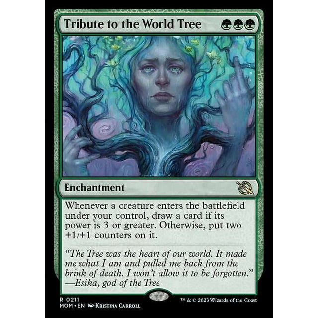 MtG March of the Machine Rare Tribute to the World Tree #211 - Walmart.com