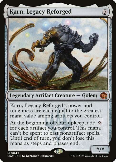 MtG March of the Machine: The Aftermath Mythic Rare Karn, Legacy ...
