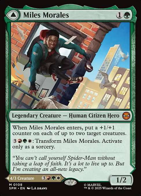 MtG Marvel's Spider-Man Mythic Rare Miles Morales // Ultimate Spider ...