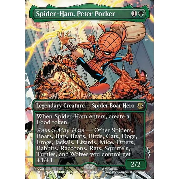 MtG Marvel's Spider-Man Rare Spider-Ham, Peter Porker [Borderless Scene ...