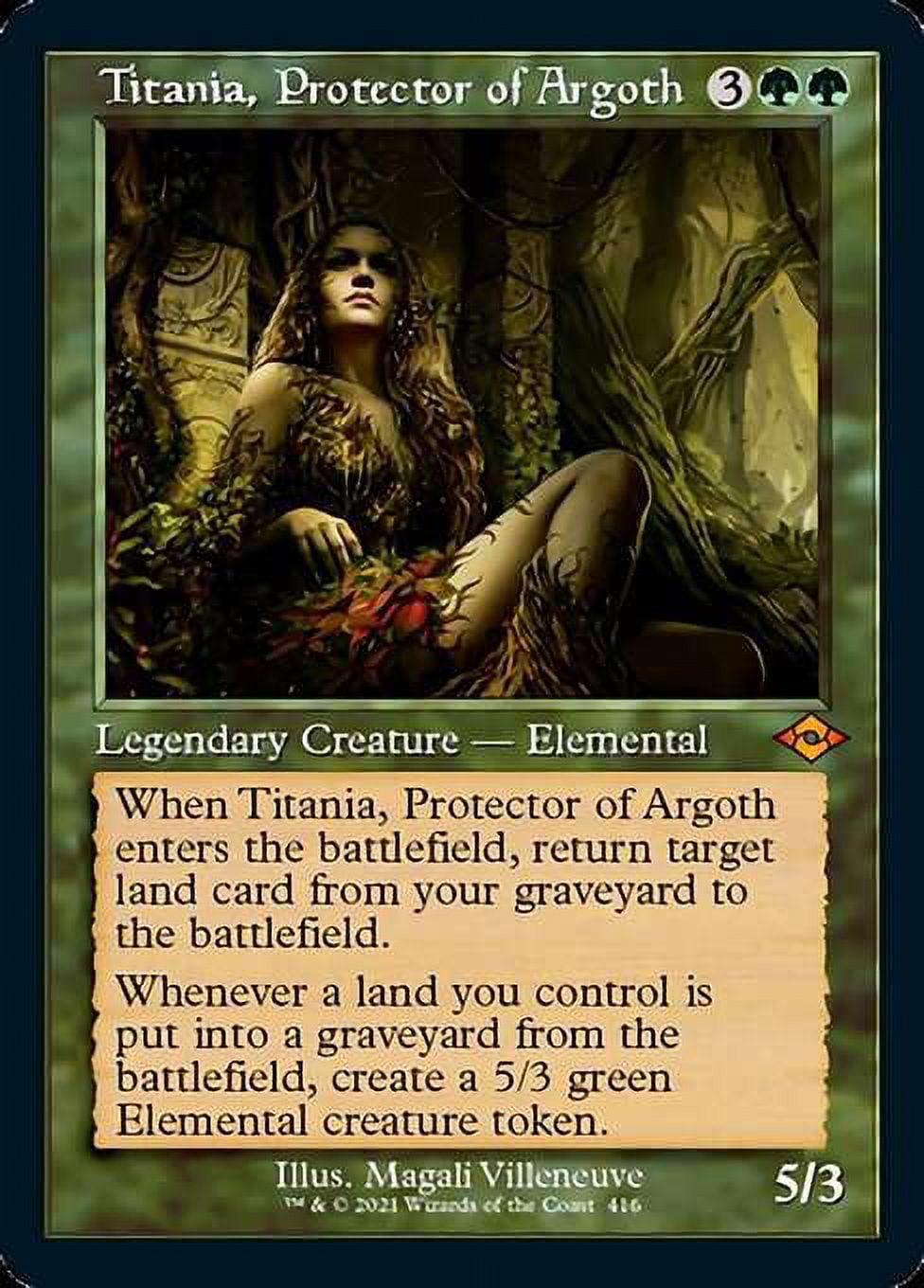 MtG Modern Horizons 2 Mythic Rare Titania, Protector of Argoth (Retro ...